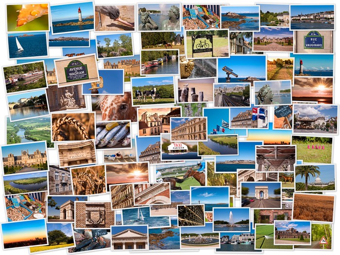 Fotomural Foto collage Francia • Pixers® - Vivimos para cambiar