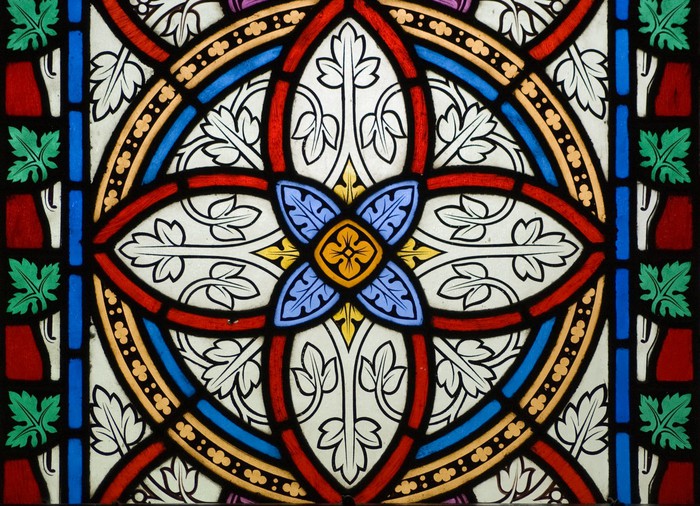 Vinilo Pixerstick Vitral patrón ventana • Pixers® - Vivimos para cambiar