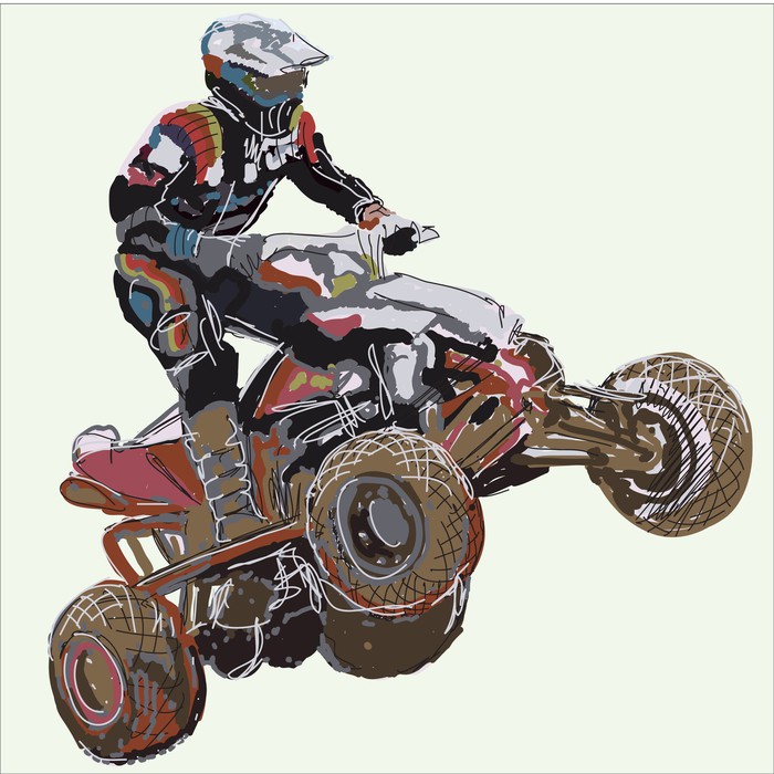 Sticker Quad Bike • Pixers® - Nous vivons pour changer