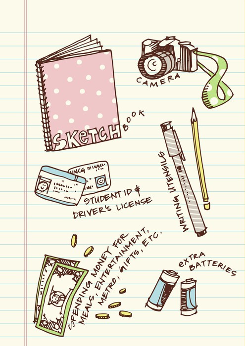 Cute Doodle Study Tour part 1 Sticker • Pixers® • We live to change