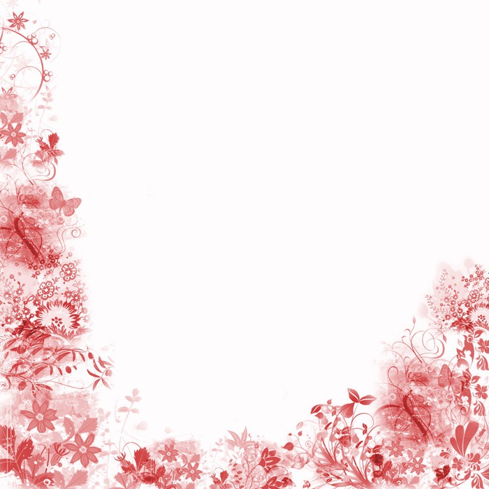 Sticker Fond fleuri rouge • Pixers® - Nous vivons pour changer