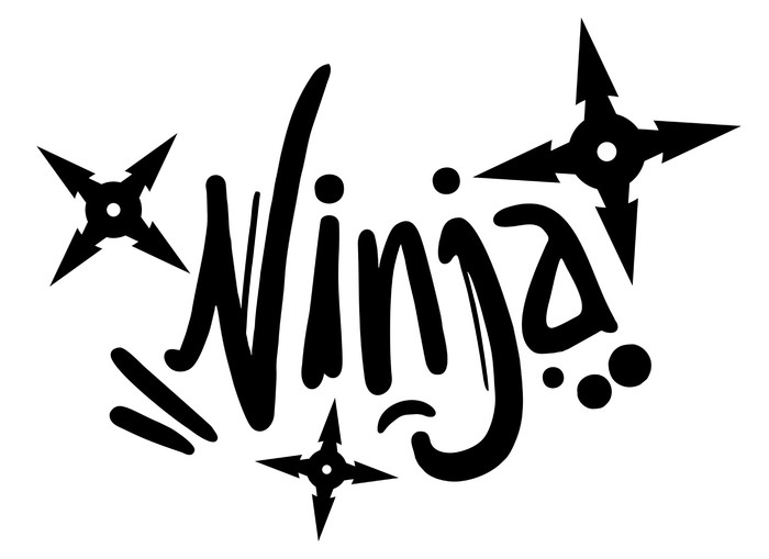 Tableau sur Toile Signe Ninja art • Pixers® - Nous vivons pour changer