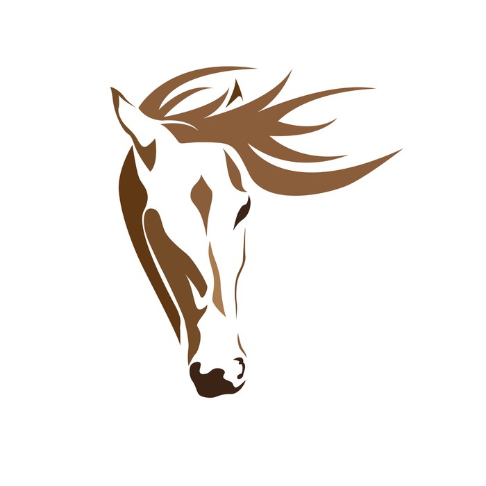 Papier peint Vector logo cheval • Pixers® - Nous vivons pour changer