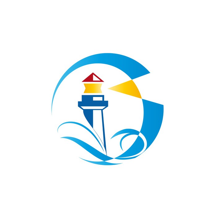 Fotomural Logo faro en el fondo blanco # Vector • Pixers® - Vivimos ...
