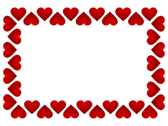 Fotomural Marco de corazones • Pixers® - Vivimos para cambiar