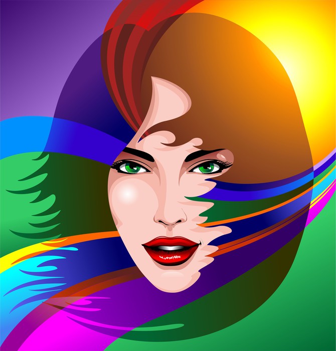 Rainbow Color Portraits
