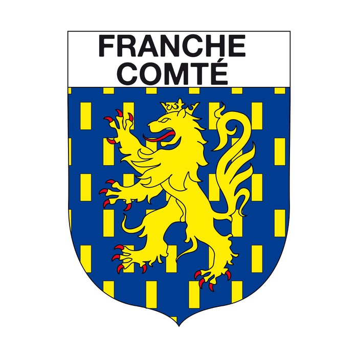 Sticker Blason Franche-Comté • Pixers® - Nous vivons pour changer