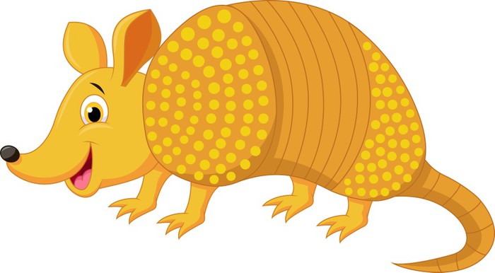 Fotomural Cute dibujos animados armadillo • Pixers® - Vivimos para cambiar