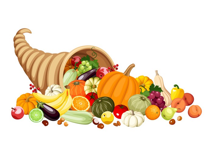 Thanksgiving Fruits And Vegetables Clip Art