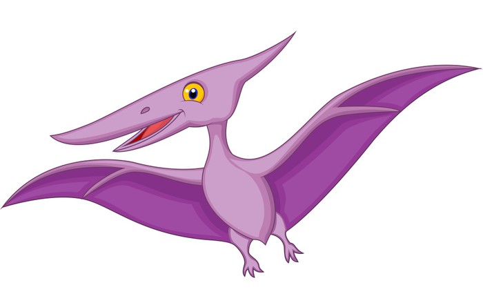 Fotomural De dibujos animados feliz pterodáctilo • Pixers® - Vivimos ...