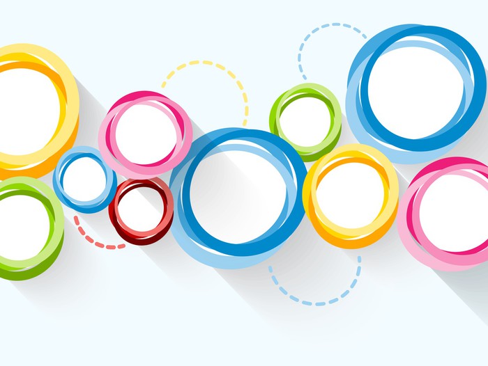 Fotomural Resumen de fondo con círculos de colores • Pixers® - Vivimos ...