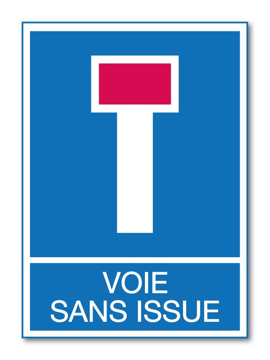 Sticker Panneau voie sans issue. • Pixers® - Nous vivons pour changer