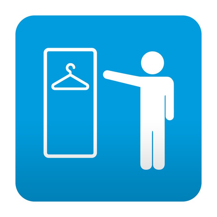 Vinilo Pixerstick Tipo de etiqueta aplicación azul macho símbolo ...