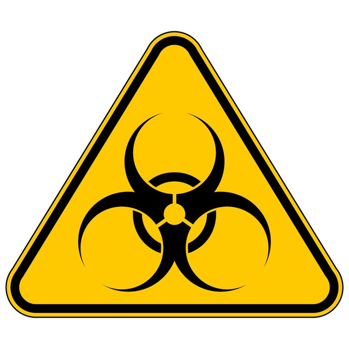 Fotomural Señal de peligro biológico • Pixers® - Vivimos para cambiar