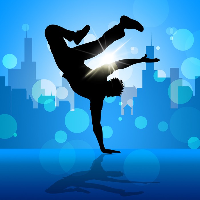 Poster Break Dancer Indique Danse de rue et Breakdance • Pixers® - Nous ...