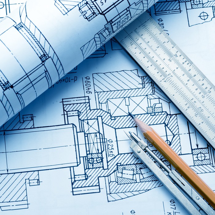 Fotomural Dibujo Industrial • Pixers® - Vivimos para cambiar