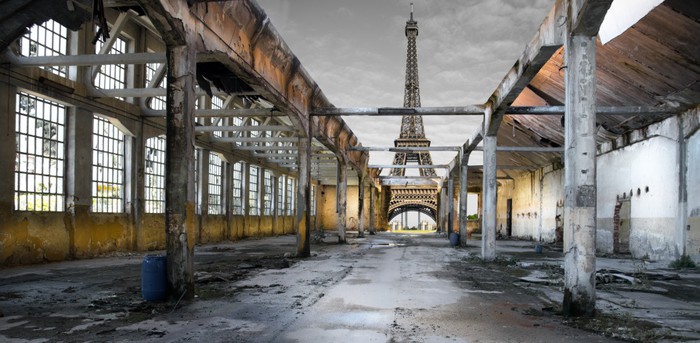 Tableau sur Toile Paris paysage post-apocalyptique • Pixers® - Nous ...
